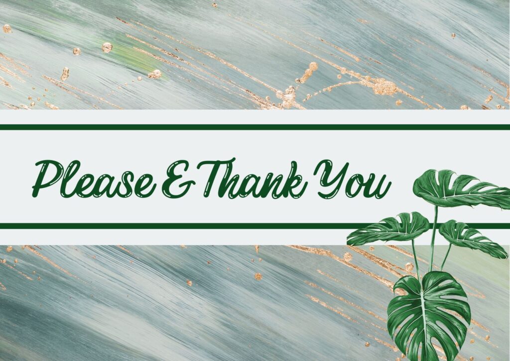 Please & Thank You - The Richland Church of Christ